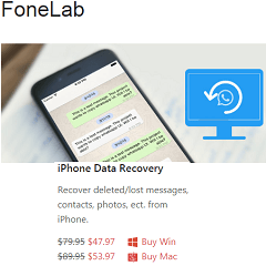 FoneLab iPhone Data Recovery Free 1 Year License