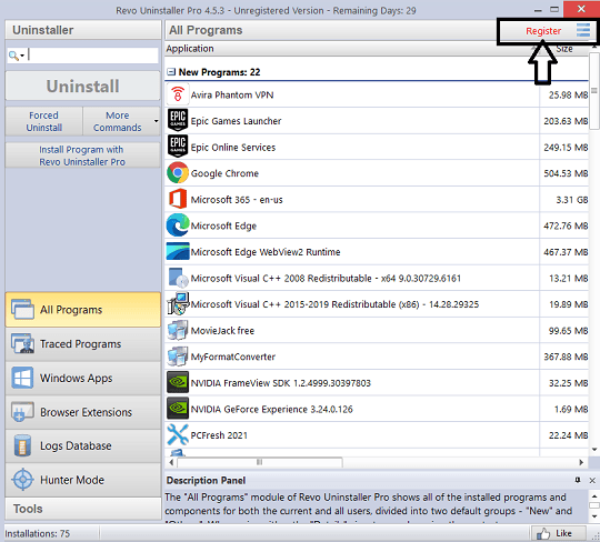 Revo Uninstaller 4 Pro License for Free - Uninstall Stubborn Programs