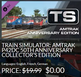 Train Simulator 2022: Amtrak P42DC Collector’s Edition DLC for Free