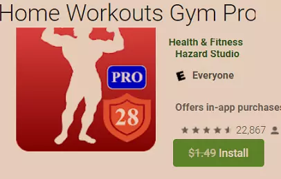 Home Training Gym Pro Android App Now Free - Do Workouts at Home