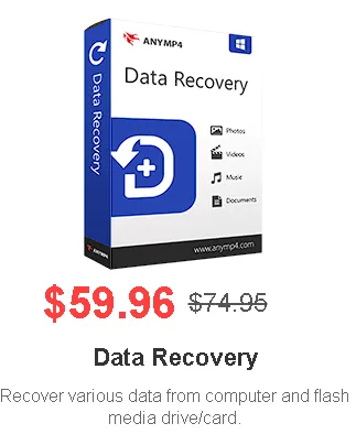 AnyMP4 Data Recovery: Free 1 Year License Worth $59.96 Available Now