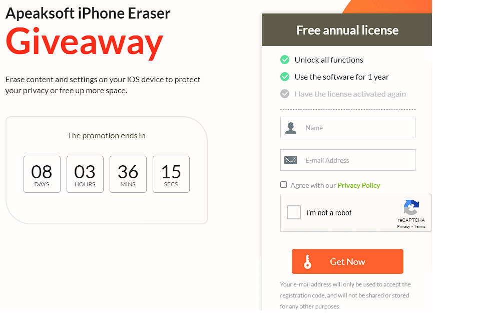 Apeaksoft iPhone Eraser Free 1-Year License Giveaway - Techno360