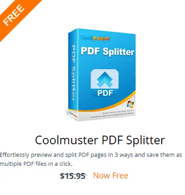 Coolmuster PDF Splitter: Free 1 Year License