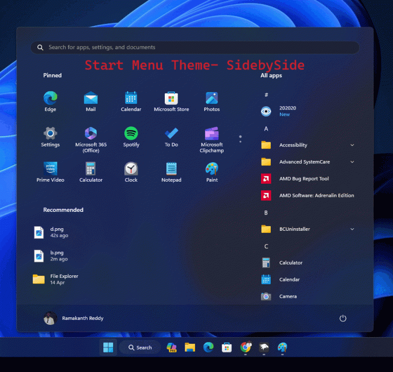 Windows 11 Start Menu Styler Mod