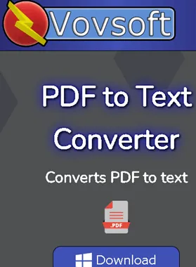 Vovsoft PDF to Text Converter Free License